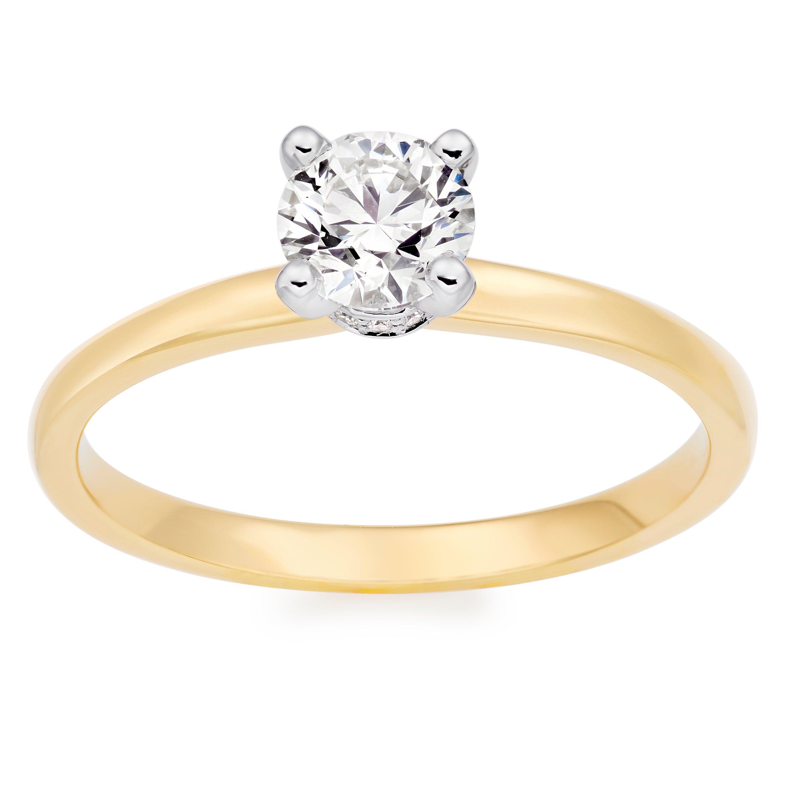 Loupe Confidante Solitaire Diamond Ring in 18ct Yellow Gold | LOU ...