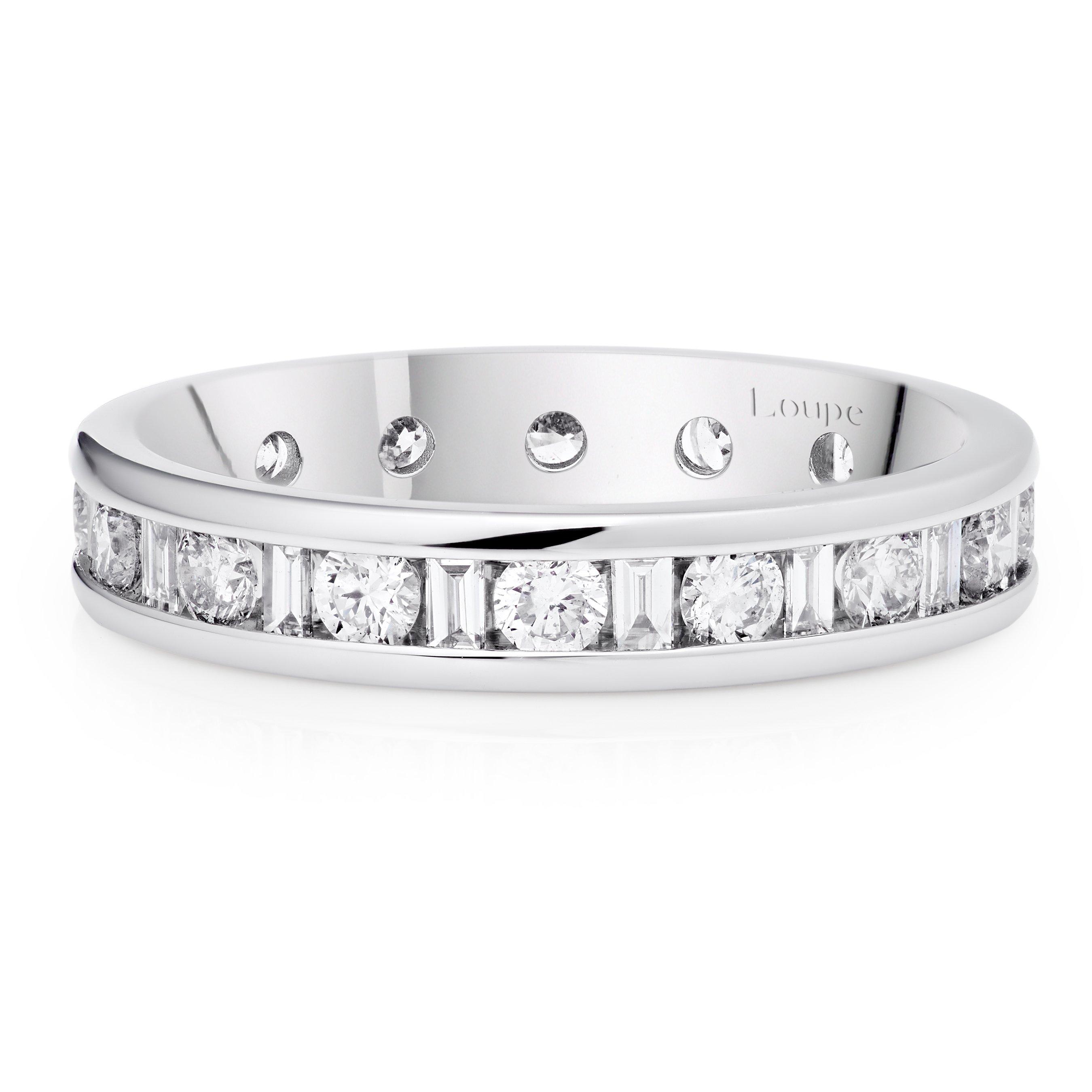 Loupe Icons Diamond Wedding Ring in Platinum | LOU-0126221 | Loupe
