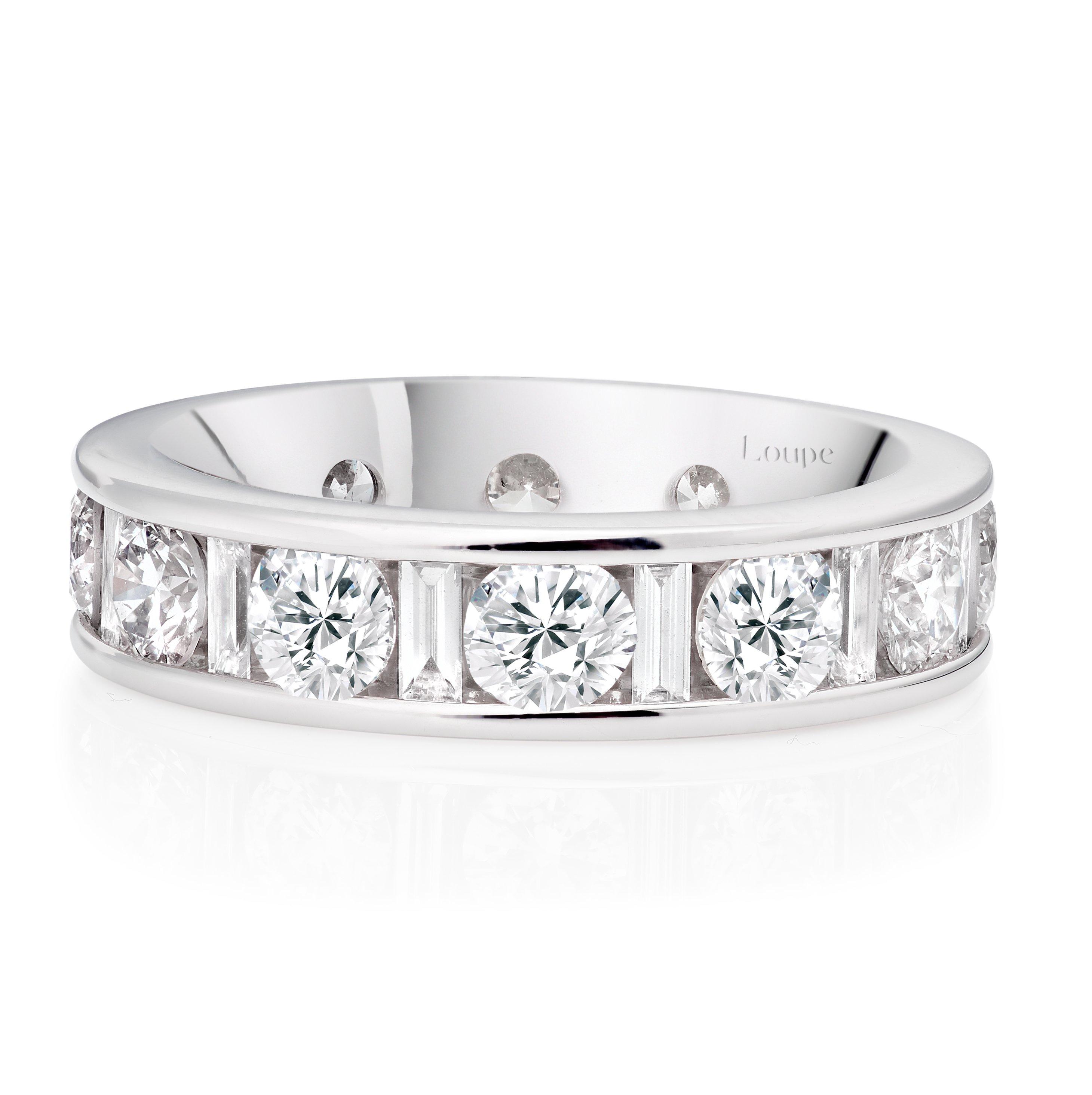 Loupe Icons Diamond Wedding Ring in Platinum | LOU-0126221 | Loupe