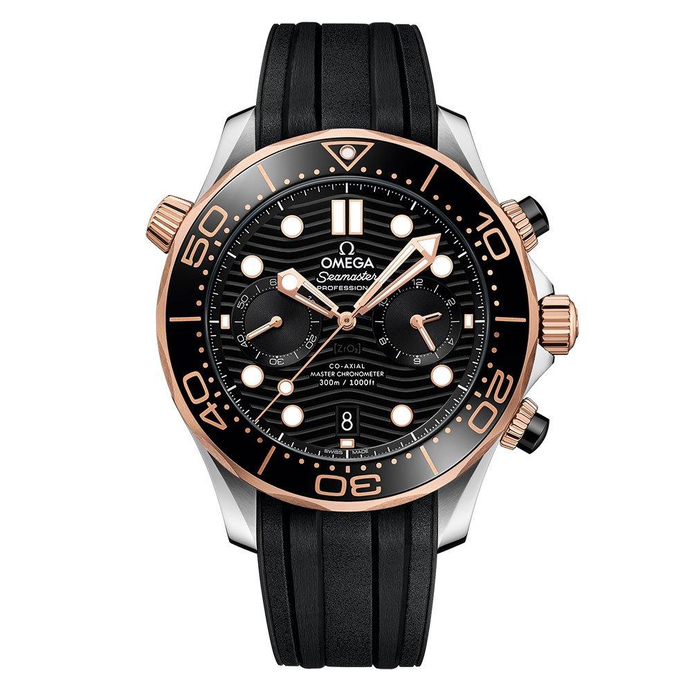 OMEGA Seamaster Diver 300M 44mm 18K Sedna Gold Chronograph Automatic ...