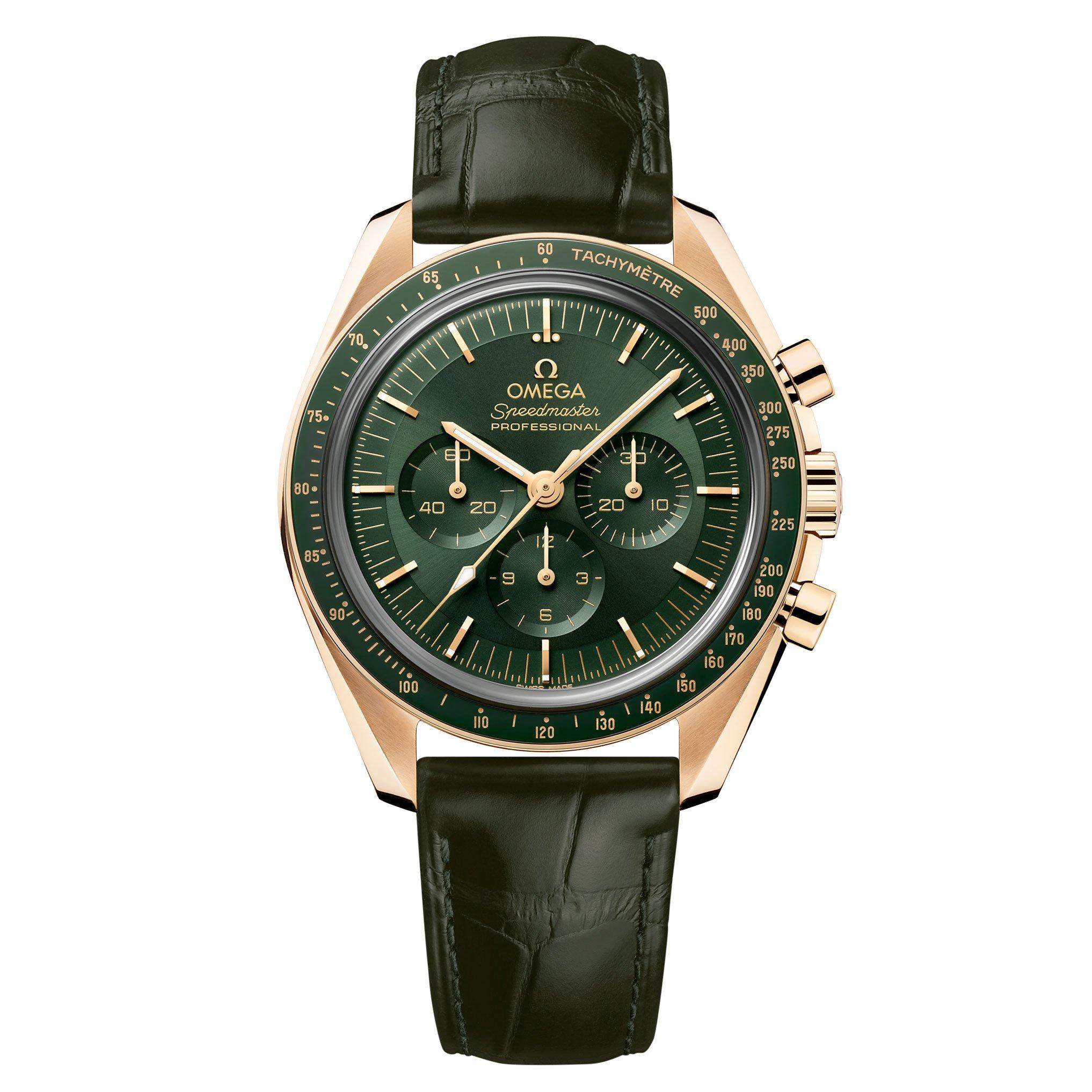 OMEGA Speedmaster Moonwatch Professional 18ct Moonshine™ Gold Co-Axial ...